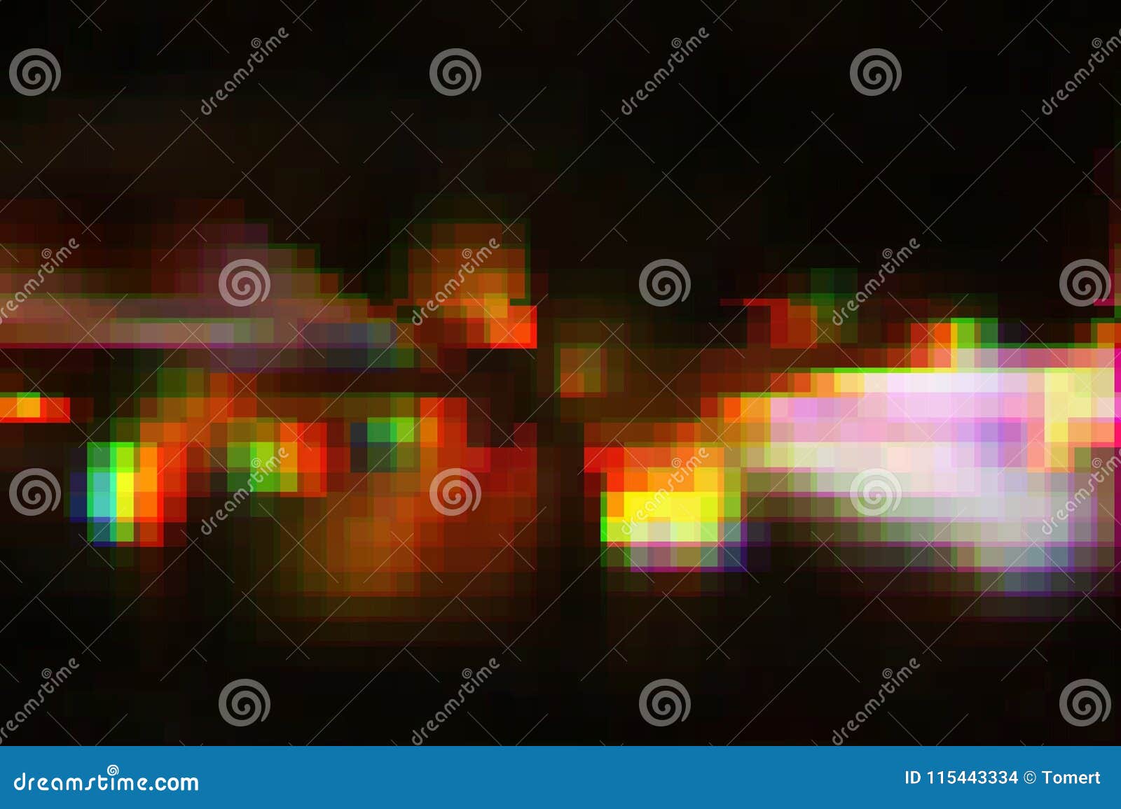 Test Screen Glitch Texture. Stock Illustration - Illustration of black ...