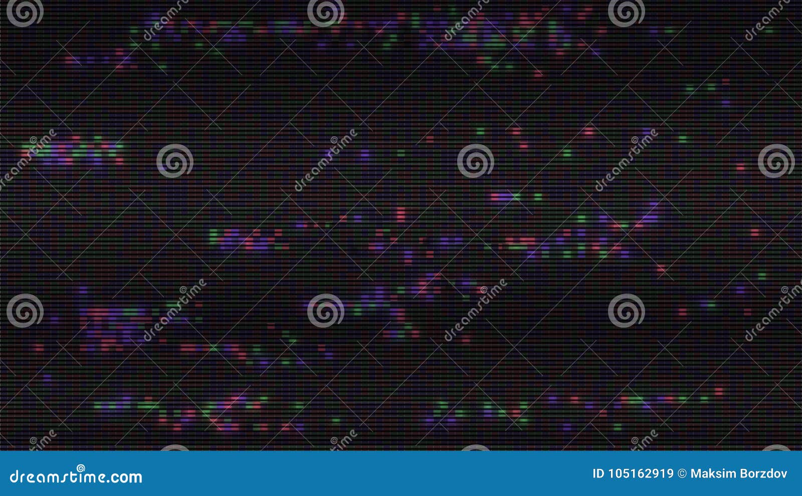 Test Screen Glitch Texture stock vector. Illustration of line - 105162919
