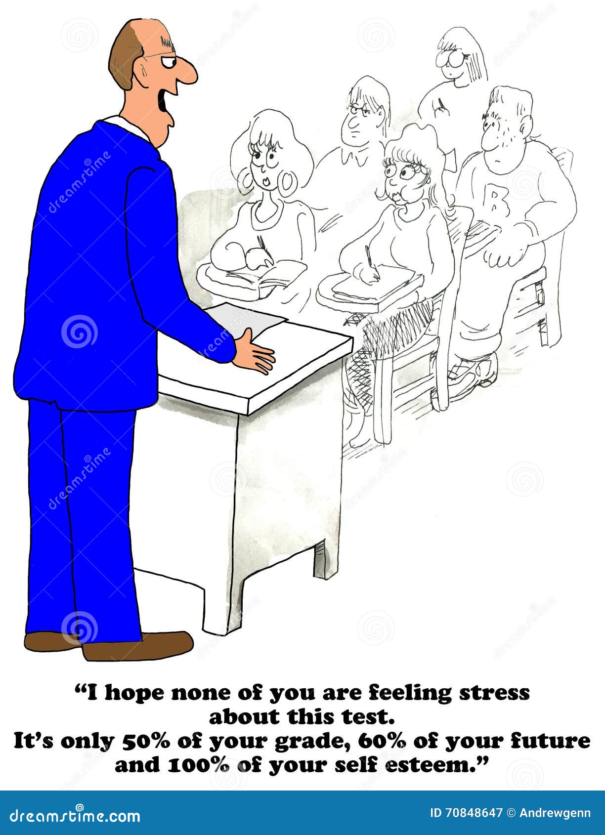 Stress Funny Student
