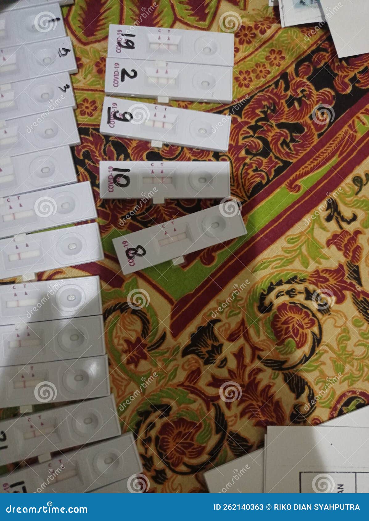 Test of the Swab Antigene of the Covid-19 Stock Image - Image of ...