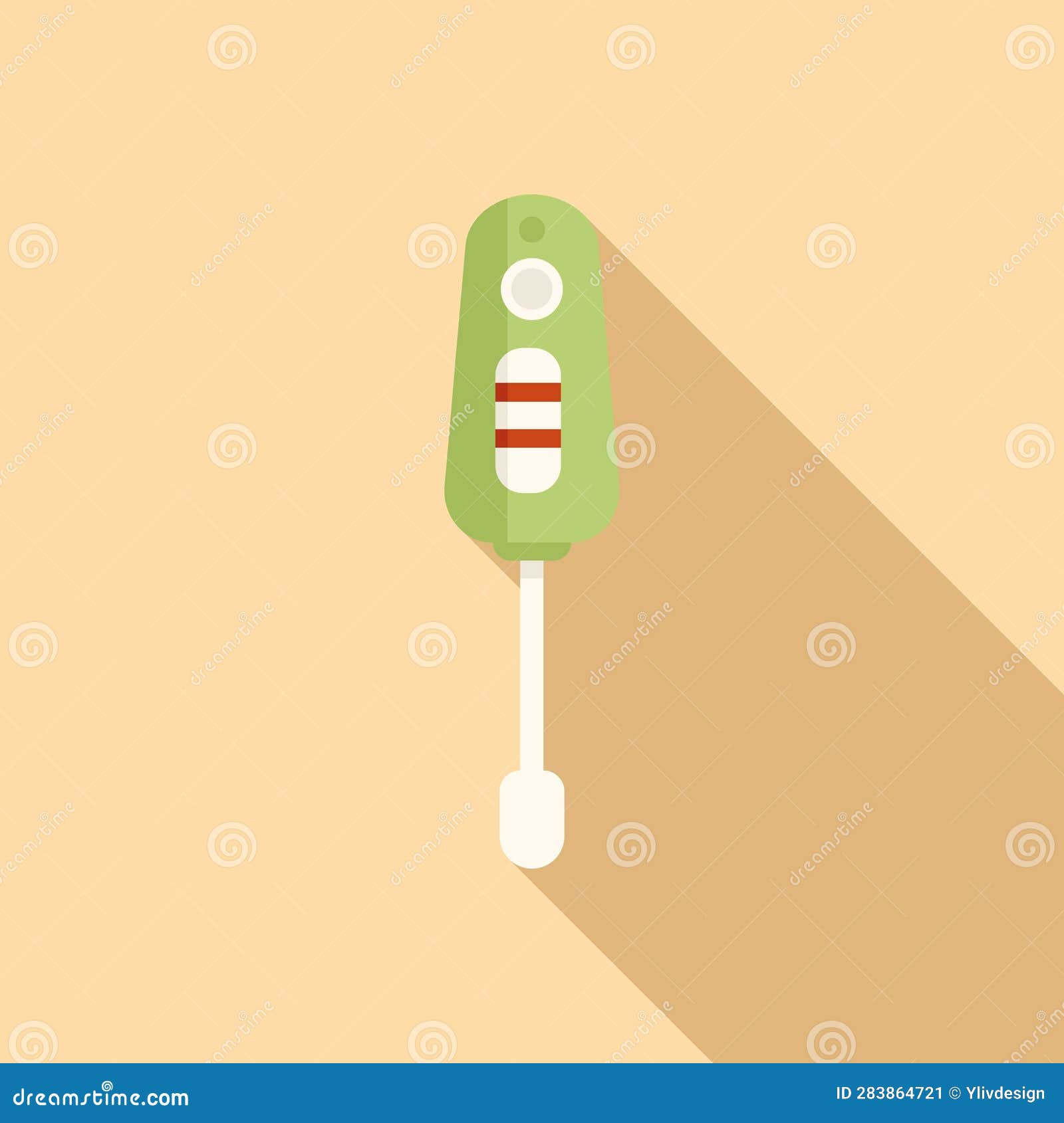 Test Swab Icon Flat Vector. Pcr Data Stock Illustration - Illustration ...