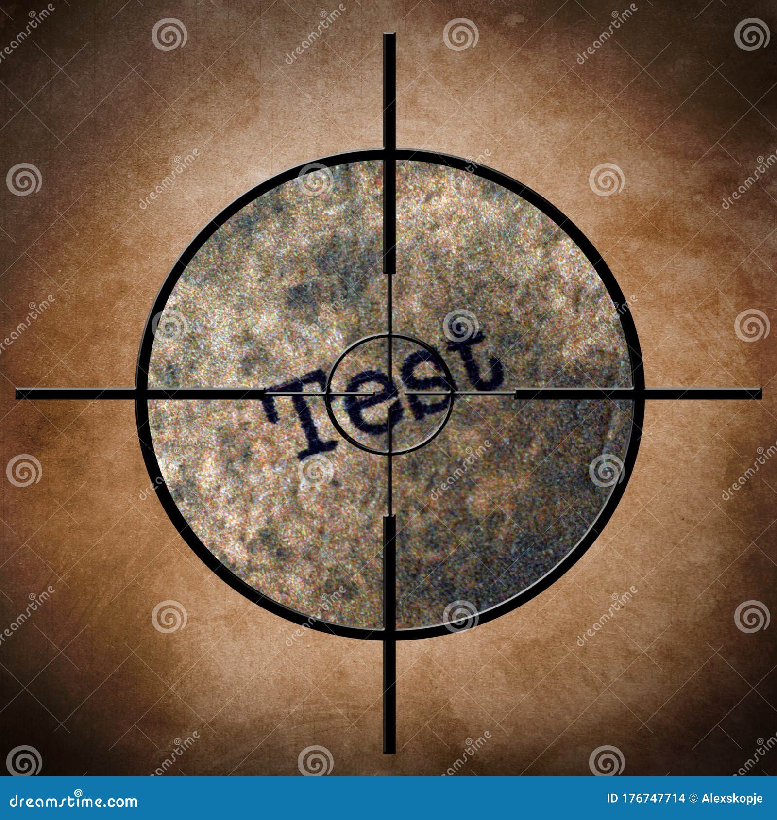 Test target concept stock photo. Image of black, room - 176747714