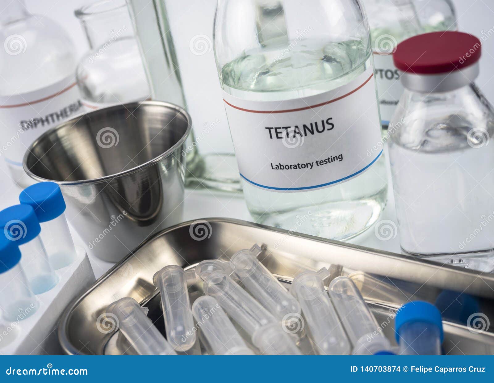 Test Tetanus in Laboratory, Conceptual Image Stock Photo - Image of ...