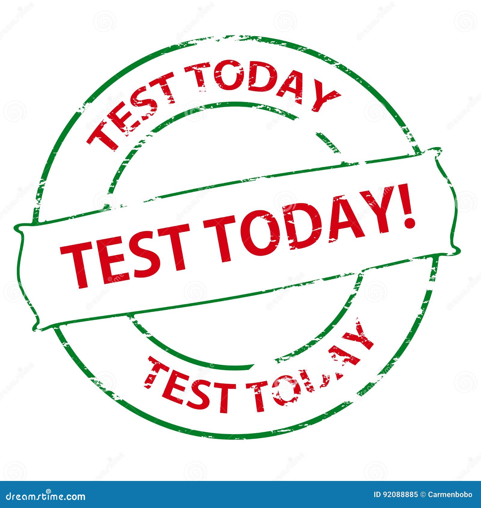Test today stock illustration. Illustration of nowadays - 92088885