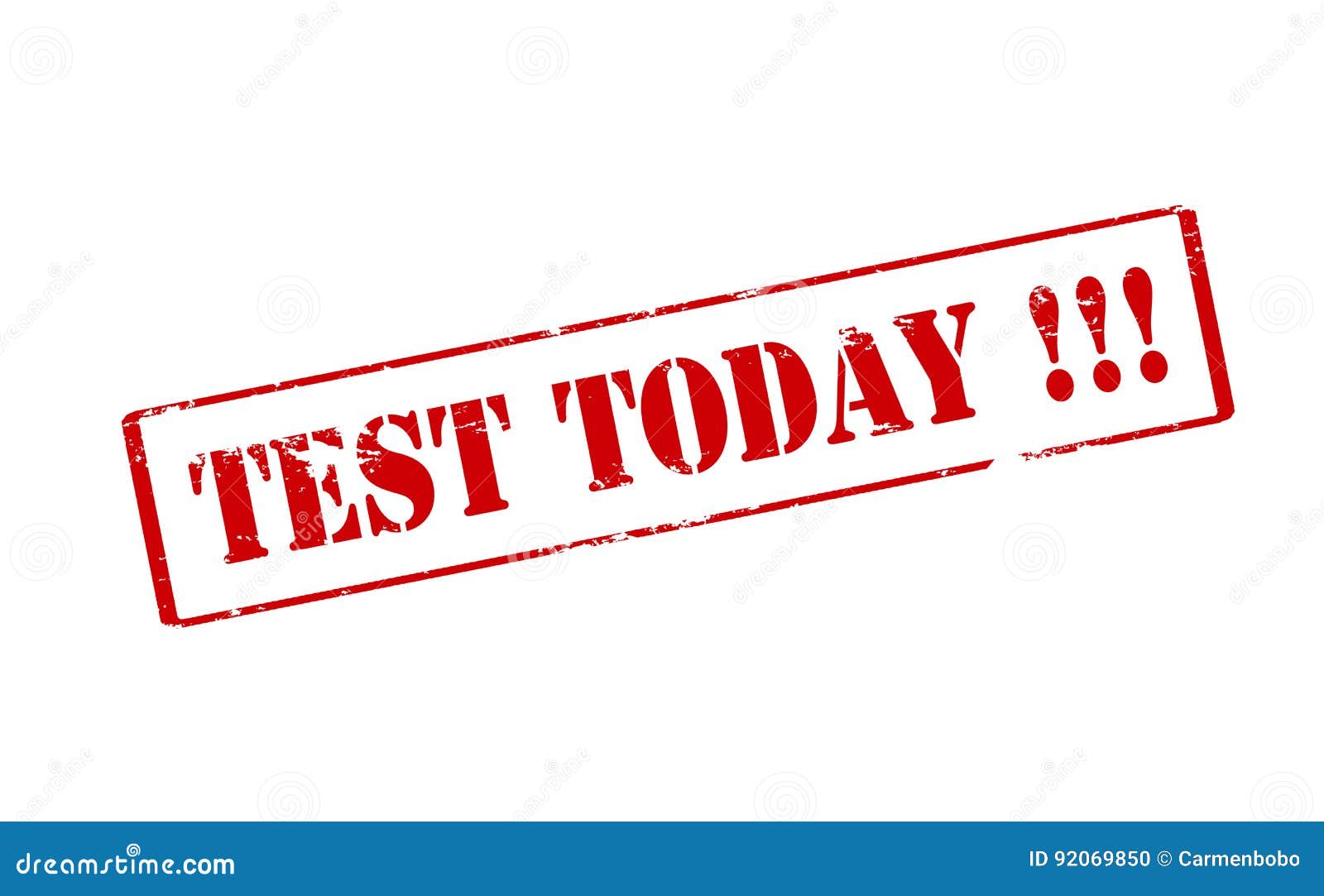 Test today stock illustration. Illustration of text, concept - 92069850