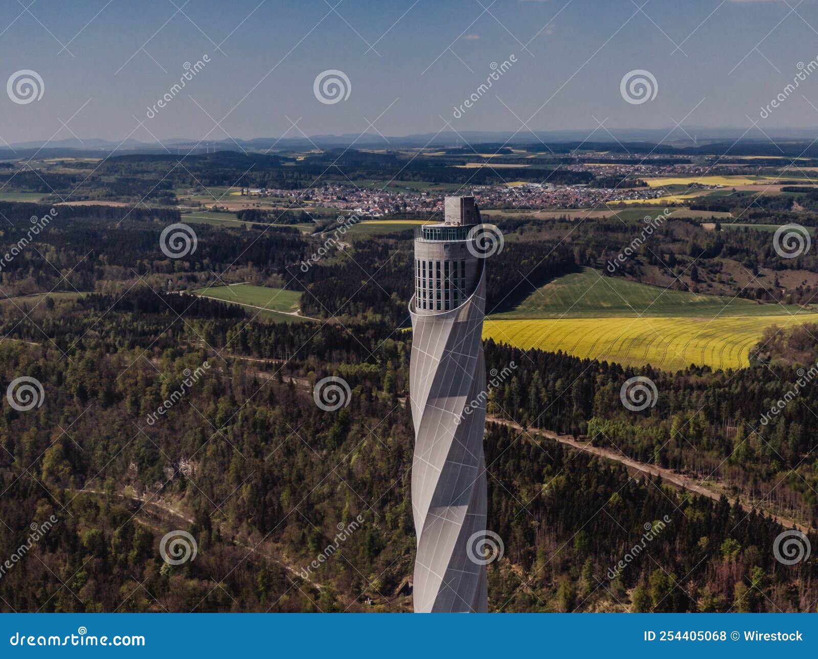 Test Tower and the Cityscape of Rottweil, Germany Editorial Stock Photo ...