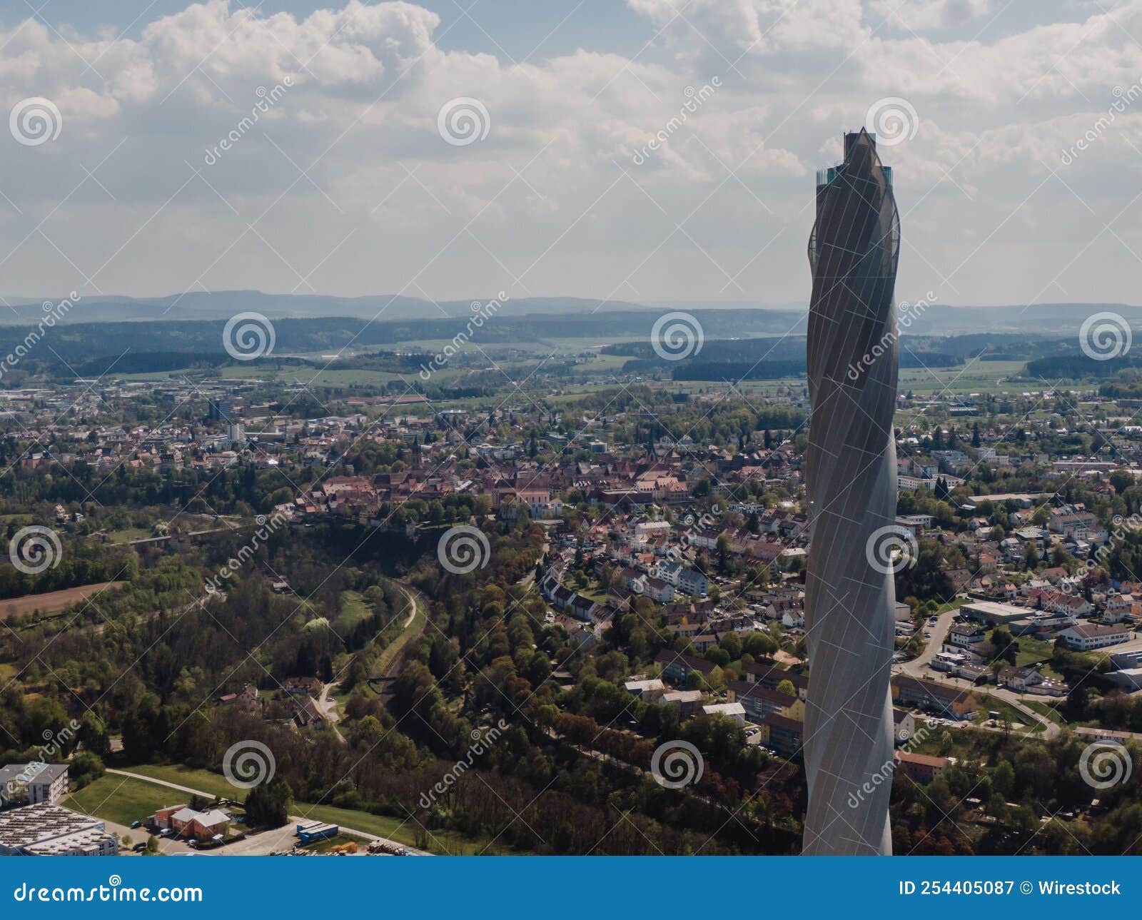 Test Tower and the Cityscape of Rottweil, Germany Editorial Photography ...