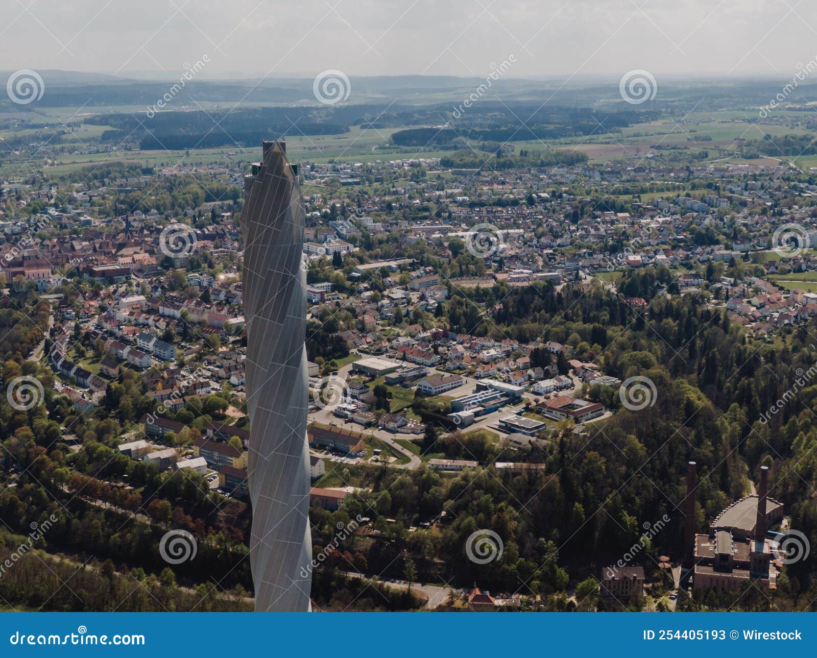 Test Tower and the Cityscape of Rottweil, Germany Editorial Stock Photo ...