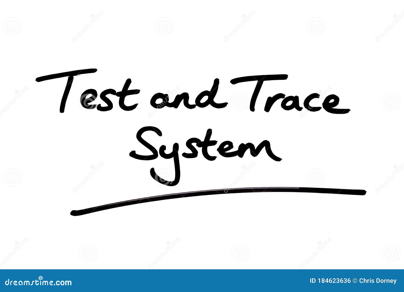 Test and Trace System stock illustration. Illustration of background ...