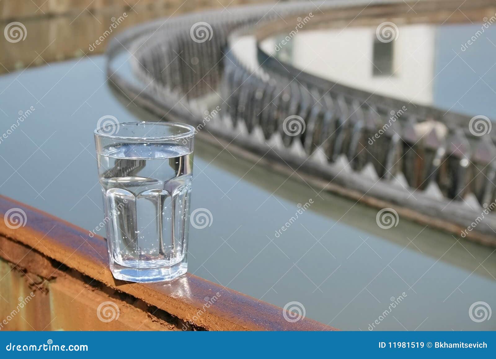 Test Treated Water at Treatment Plant Stock Image - Image of sewage ...