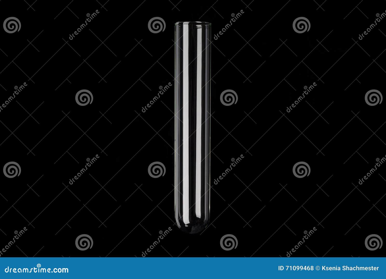 Test Tube on Black Background Stock Photo - Image of precise, test ...