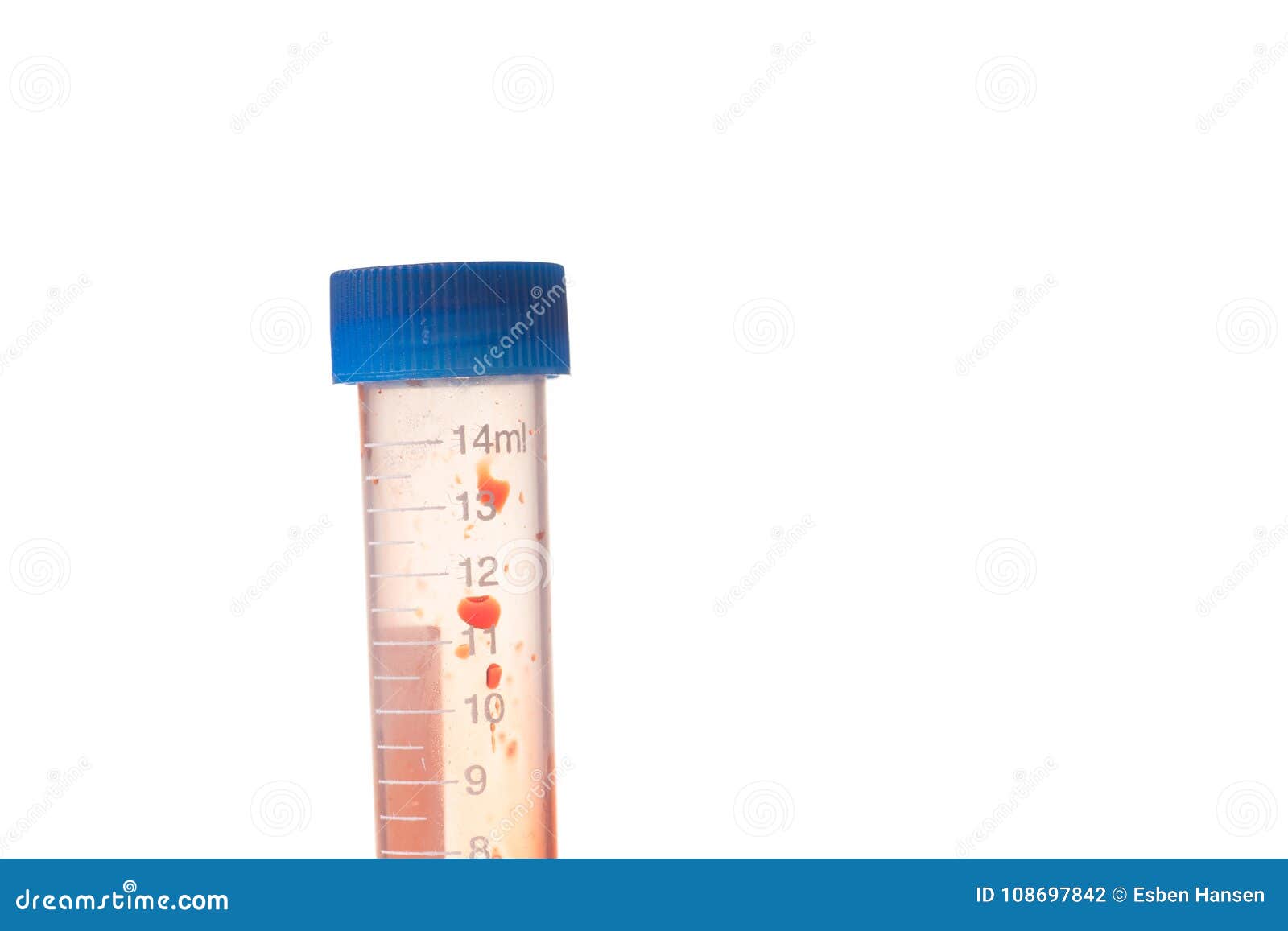 Test tube and blood sample stock photo. Image of doctor - 108697842