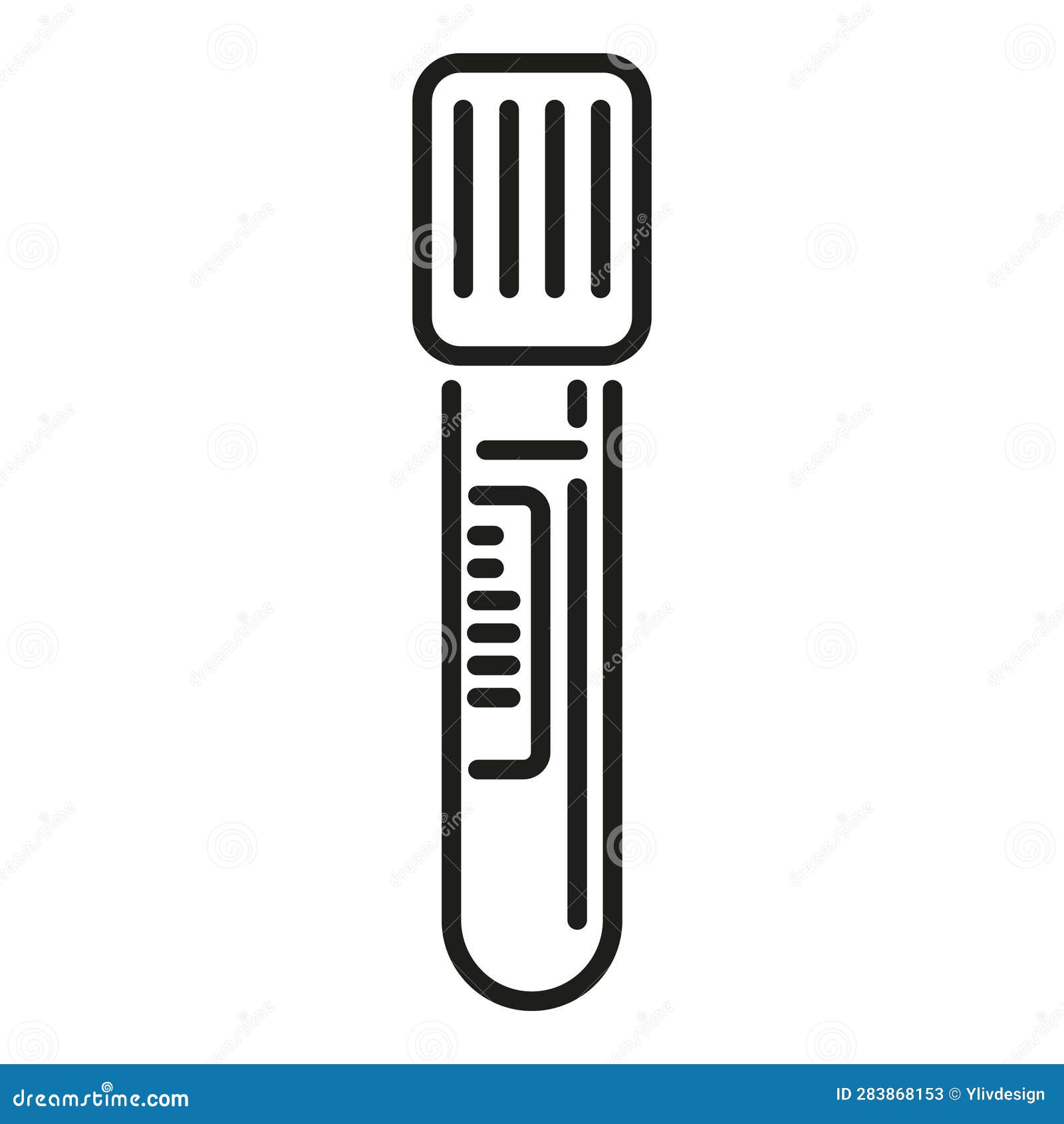 Test Tube Clinic Icon Outline Vector. Lab Sample Stock Vector ...