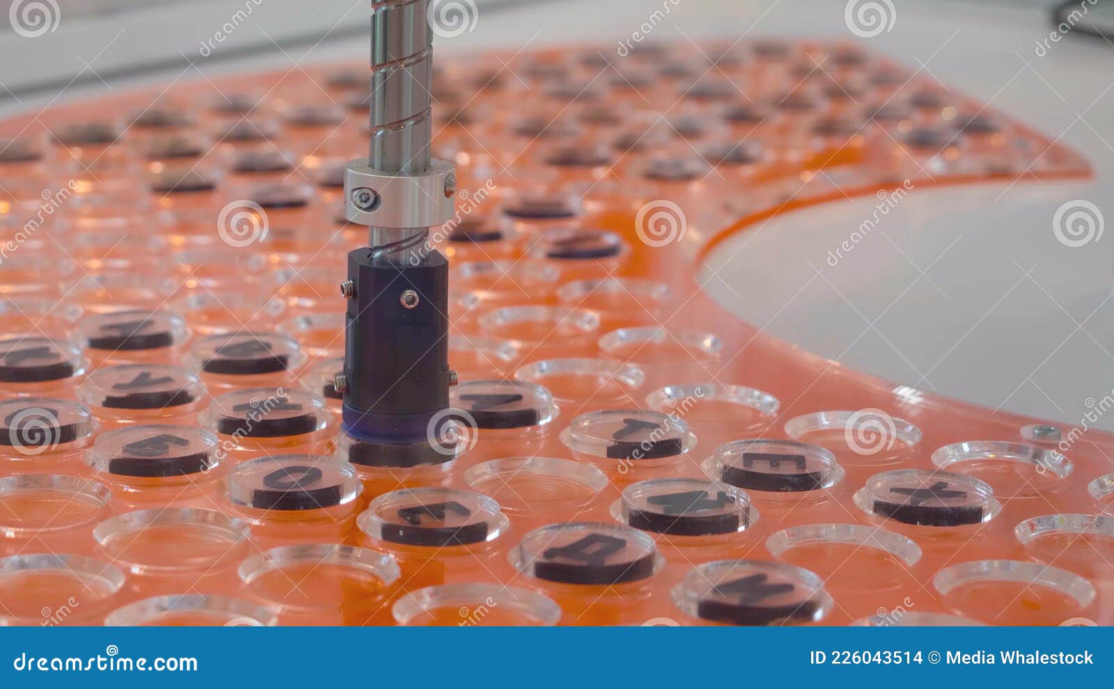 Test Tube Closing Production Machine. HDR. Testing of Robotic Machine ...