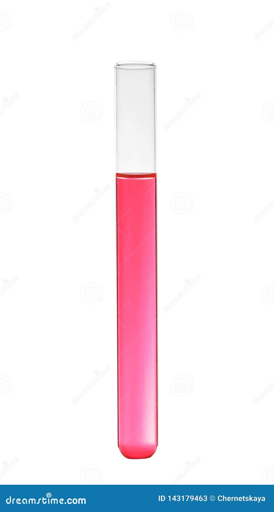 Test Tube with Color Liquid on White. Solution Chemistry Stock Image ...