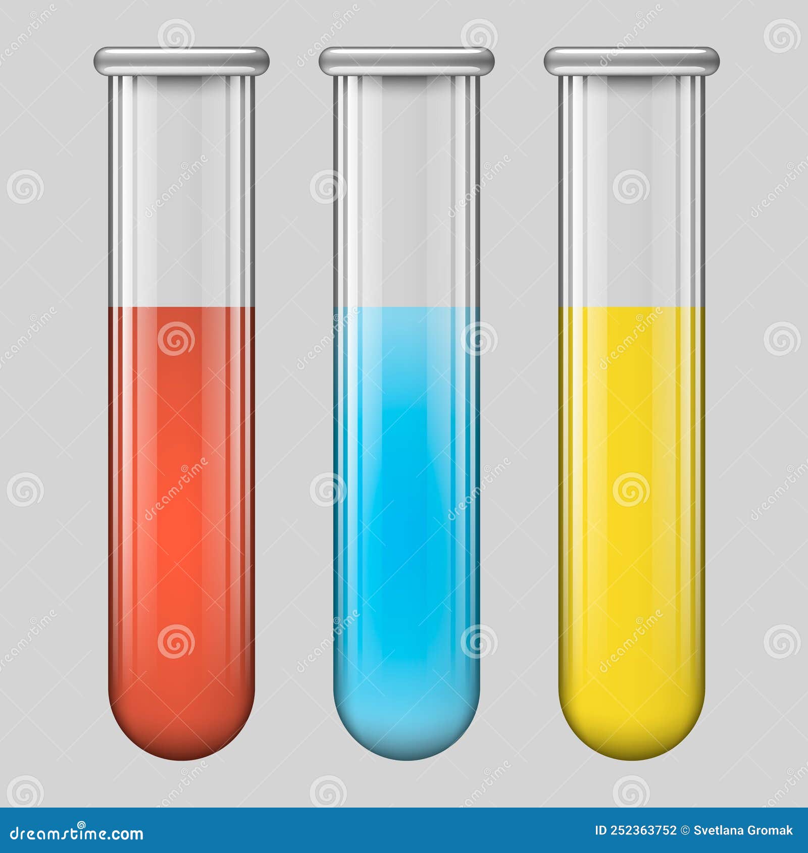 A Test Tube with a Colored Liquid.Transparent Flask .Glass Objects ...