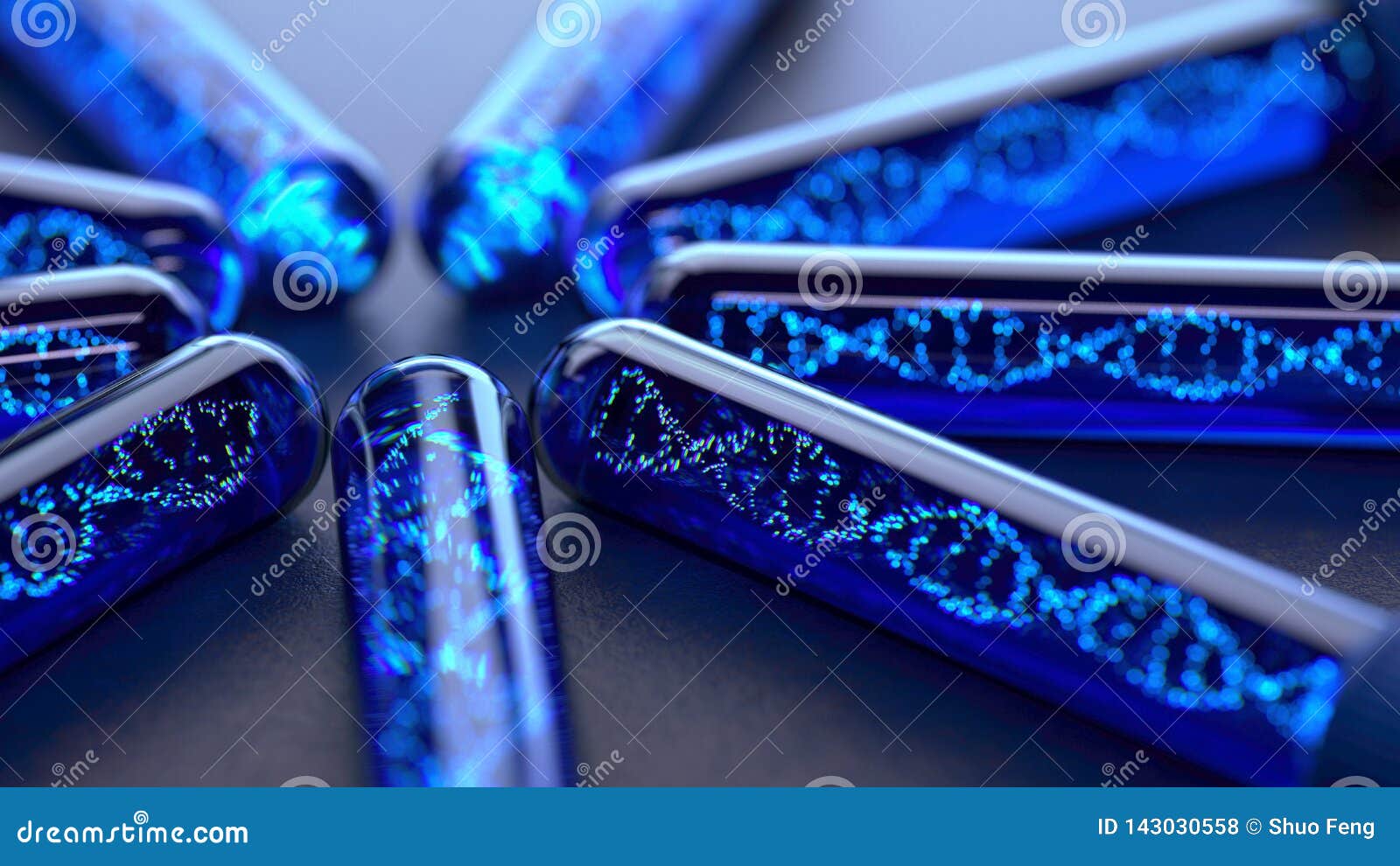 Test tube with DNA stock illustration. Illustration of analysis - 143030558