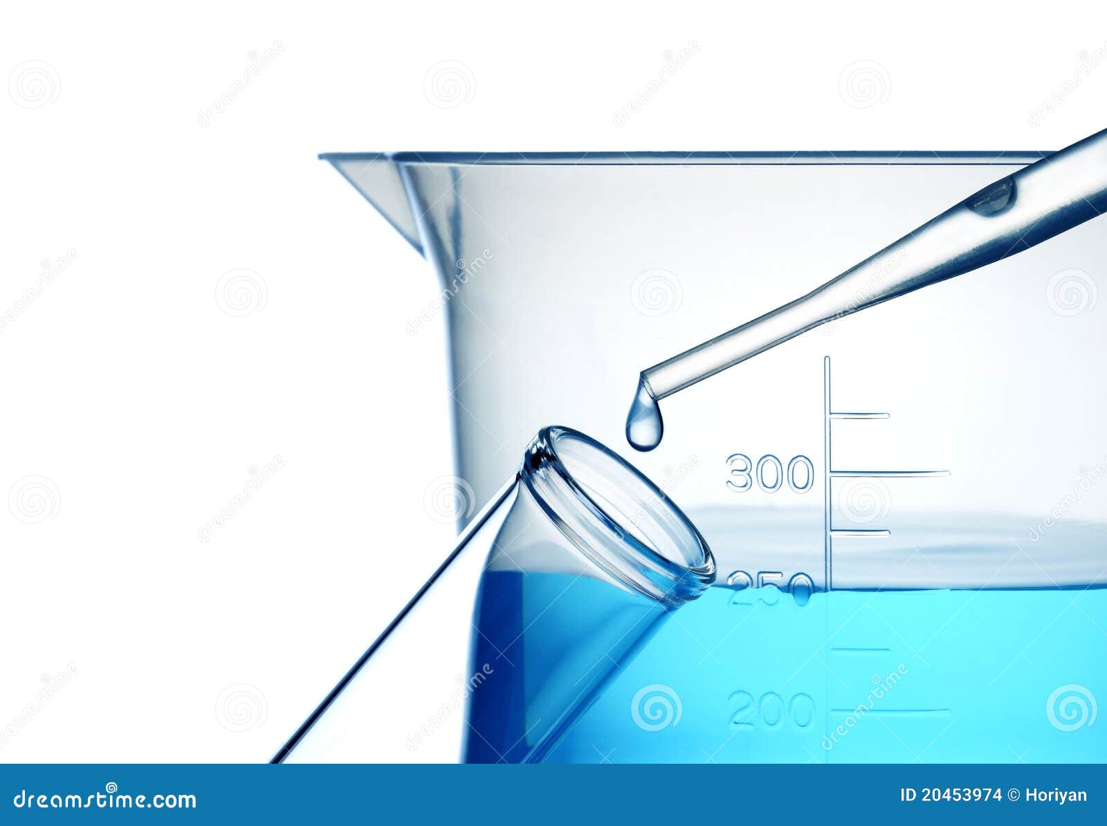 Test Tube,dropper and Blue Liquid Stock Photo - Image of substance ...
