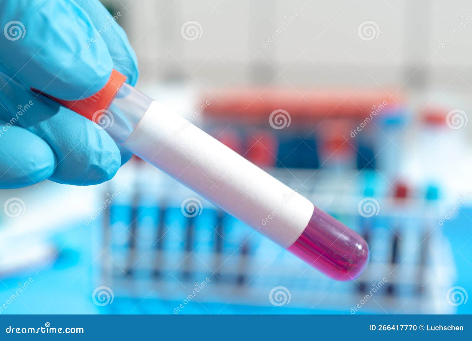 Test Tube with Empty Label To Laboratory Research Stock Photo - Image ...