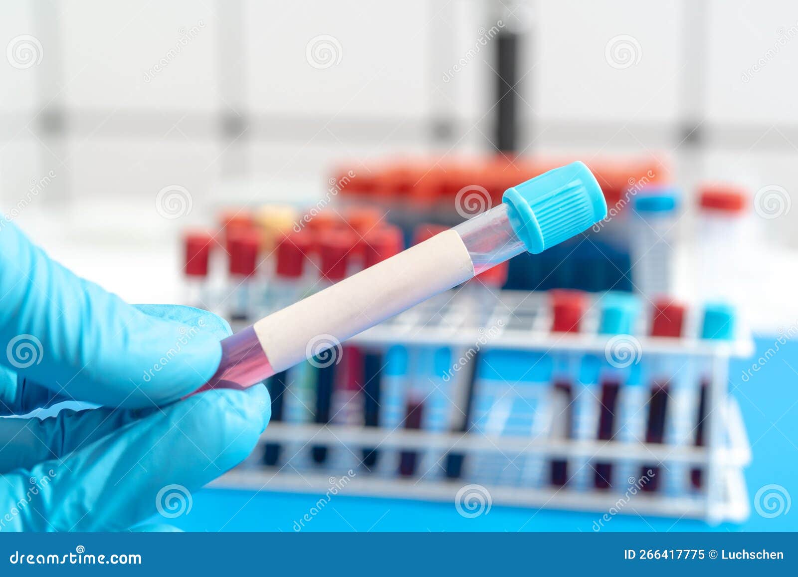 Test Tube with Empty Label To Laboratory Research Stock Image - Image ...