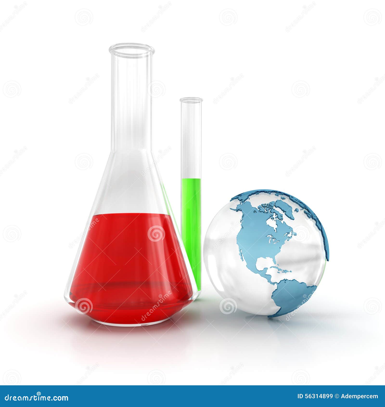 Test tube and globe stock illustration. Illustration of tube - 56314899