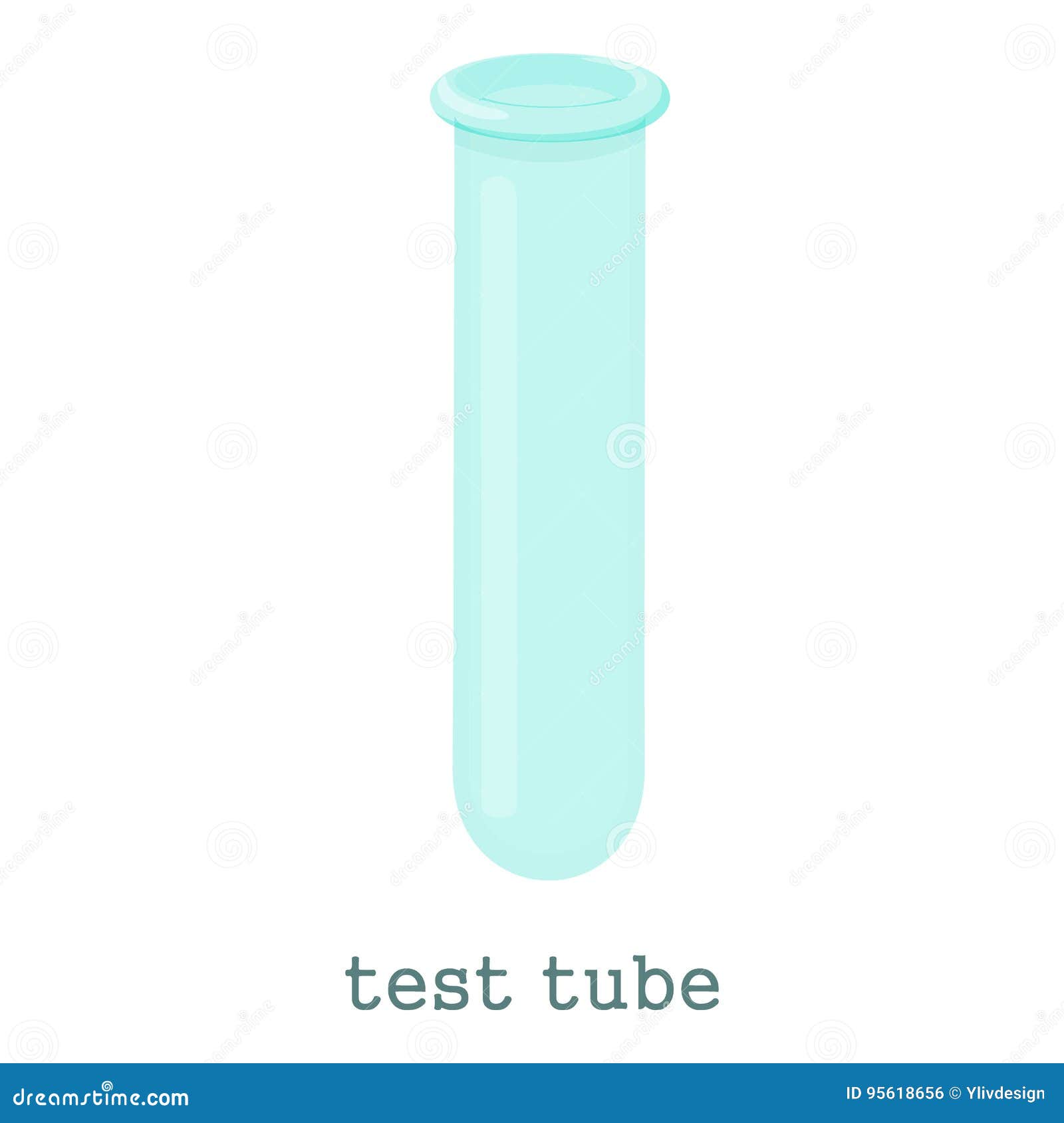 Test Tube Icon, Cartoon Style Stock Vector - Illustration of empty ...