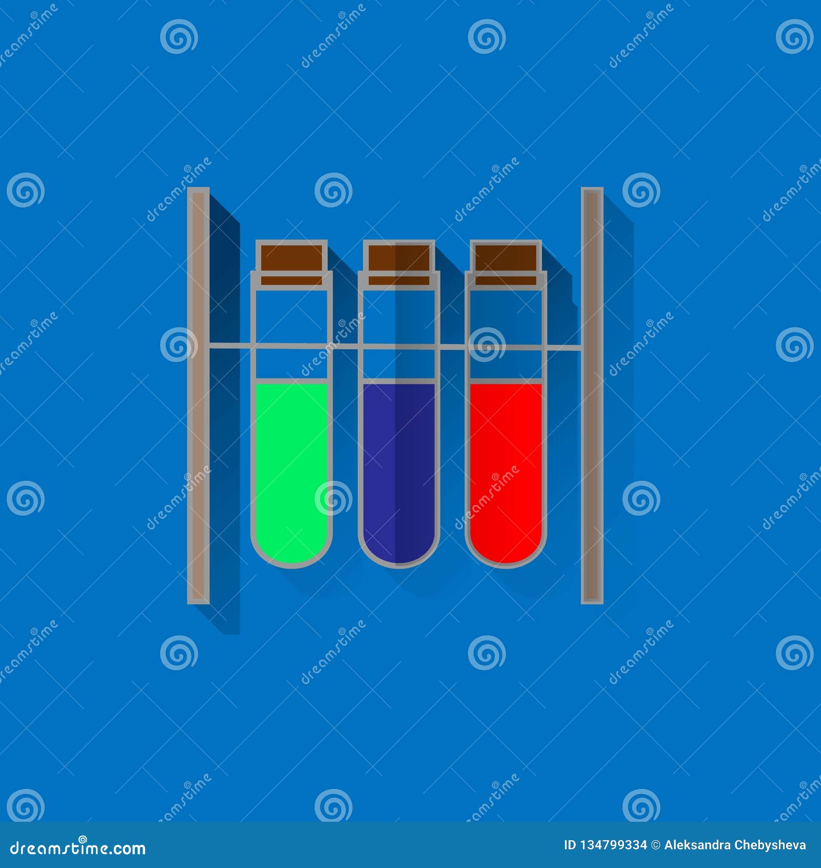 Test Tube Icon, Laboratory , Test Tube Rack Stock Illustration ...