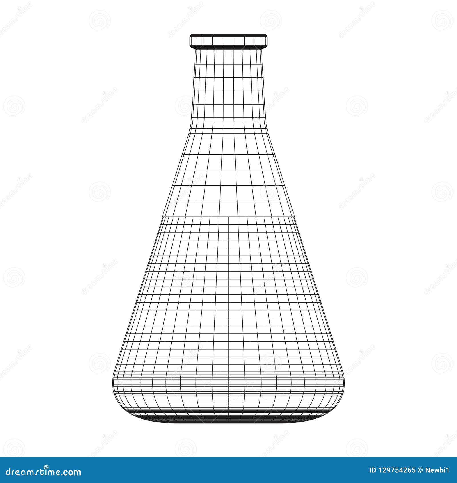 Test Tube Low Poly Wireframe Mesh Stock Vector - Illustration of line ...
