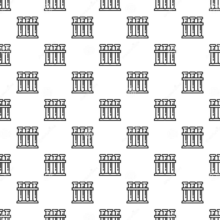 Test tube pattern seamless stock vector. Illustration of design - 129683429