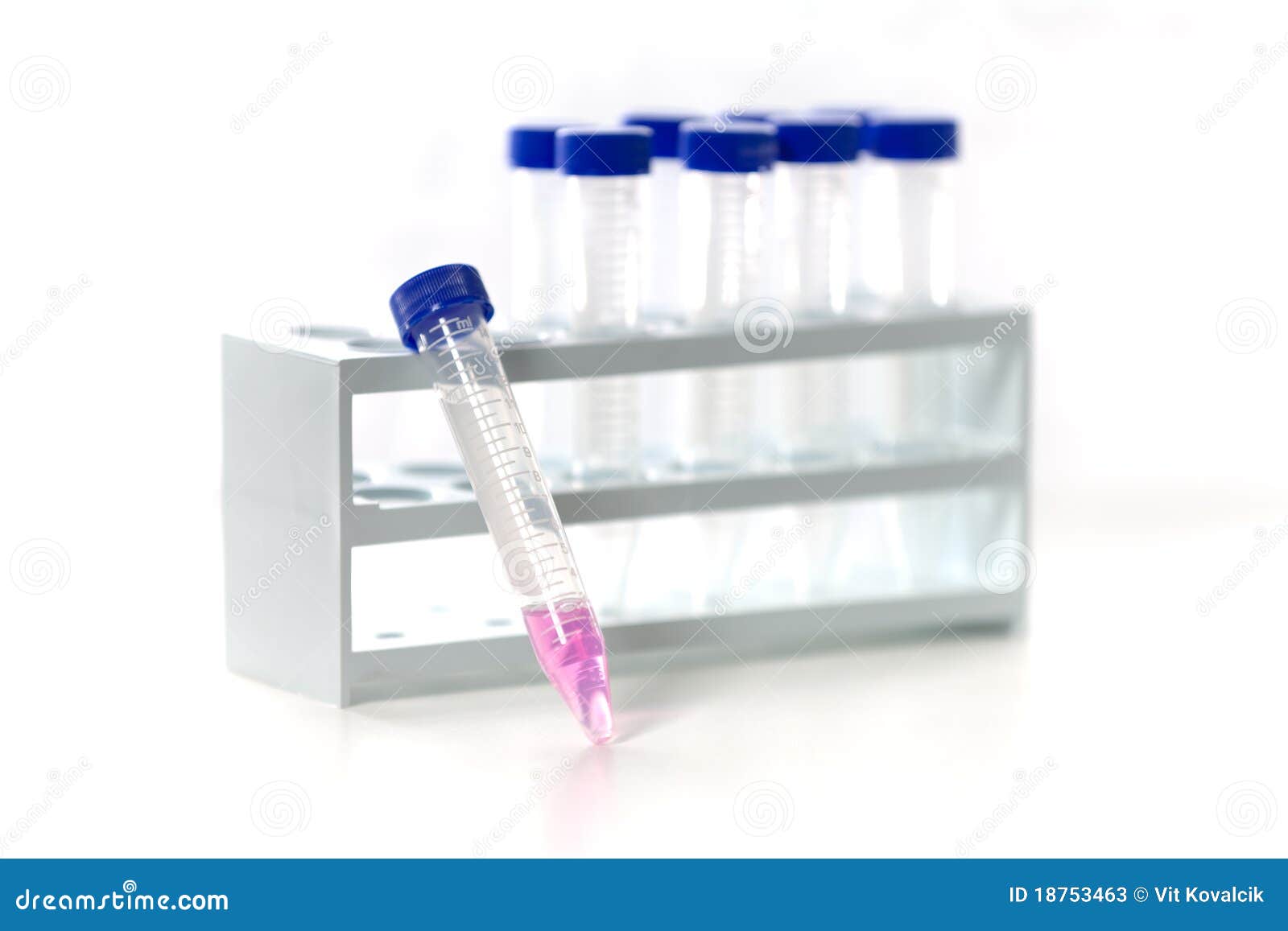 Test Tube with Purple Liquid, Empty Stock Image - Image of ...