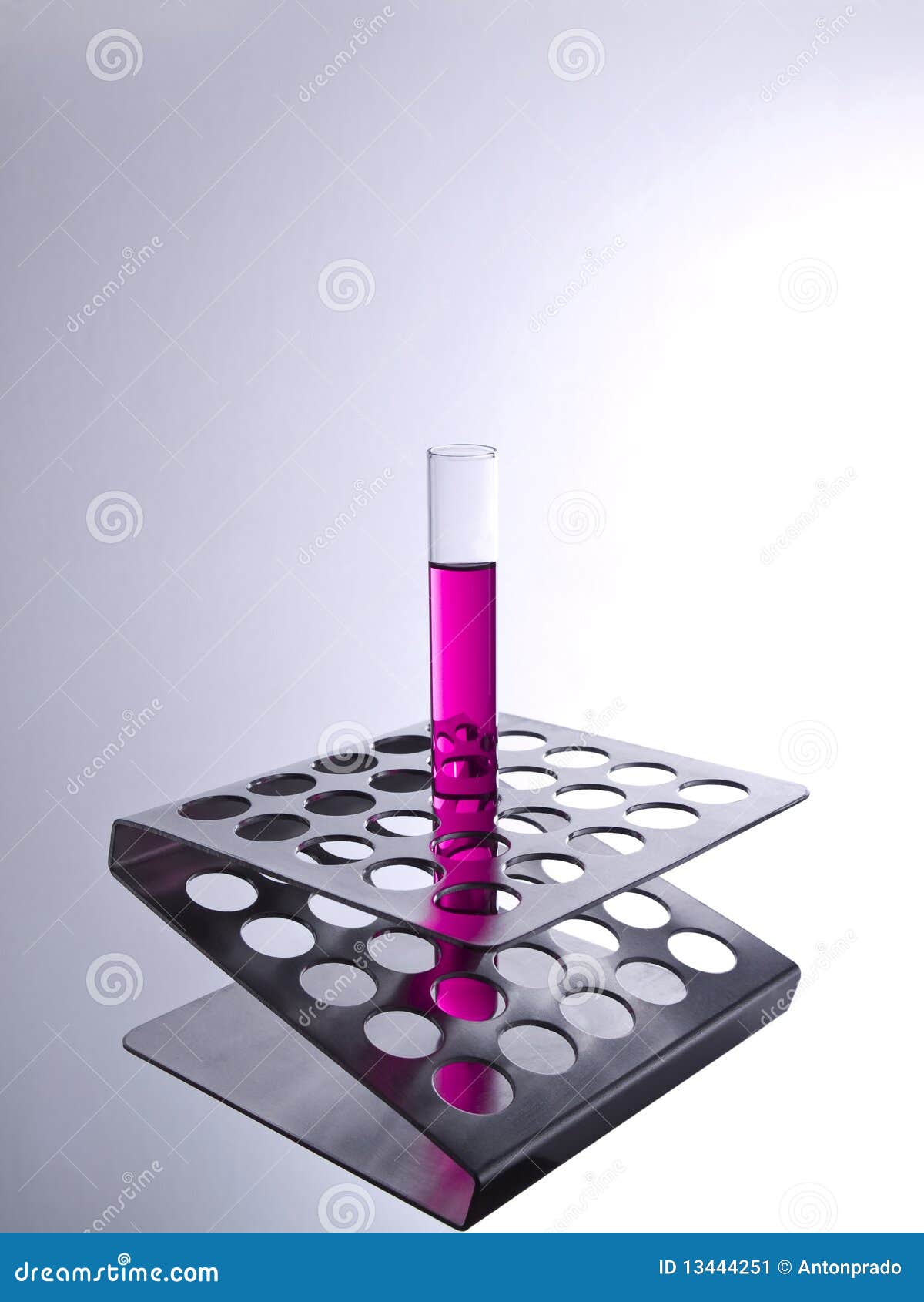 Test tube and rack stock image. Image of scientific, liquid - 13444251