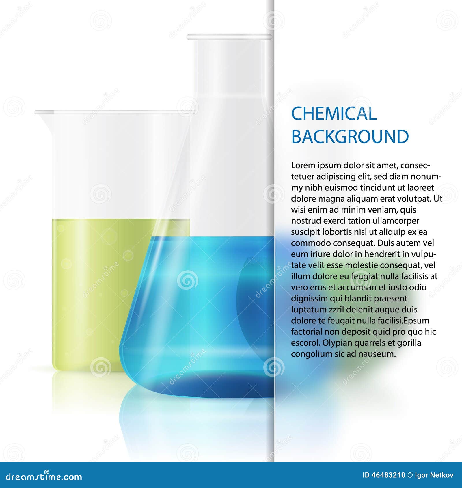 Test tube stock vector. Illustration of isolated, laboratory - 46483210