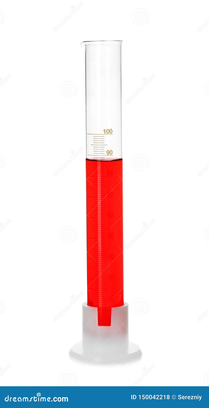 Test Tube with Red Liquid on White Background Stock Photo - Image of ...