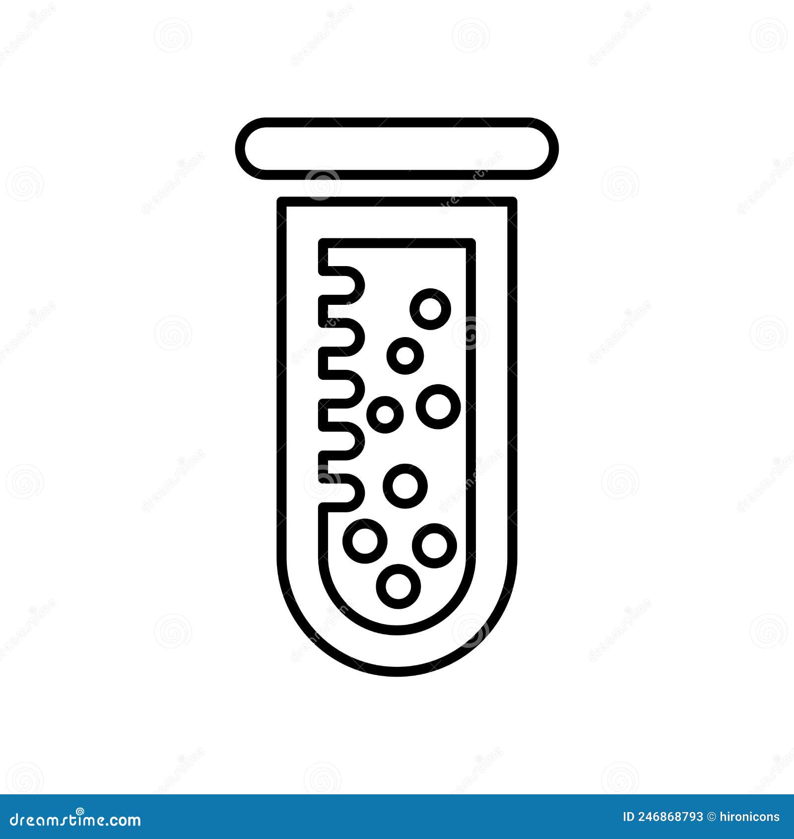 Test Tube, Research Icon. Outline Vector Art Stock Illustration ...