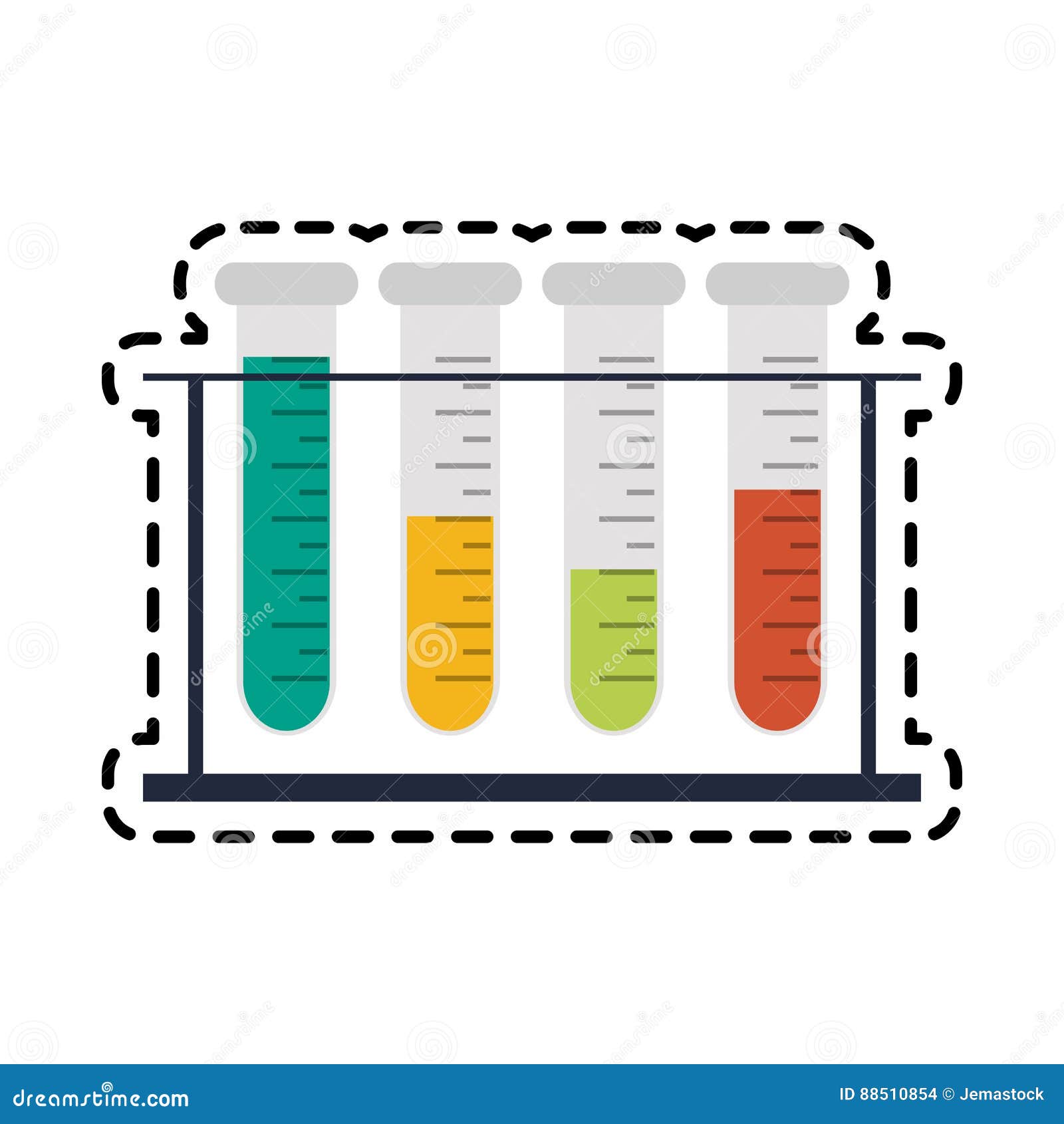 Test Tube Science Icon Image Stock Illustration - Illustration of ...