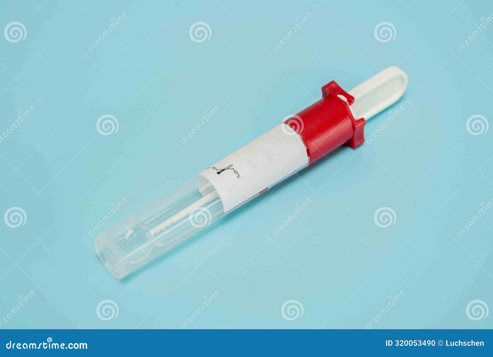 Test Tube for Taking Stool Samples. Stock Photo - Image of experiment ...