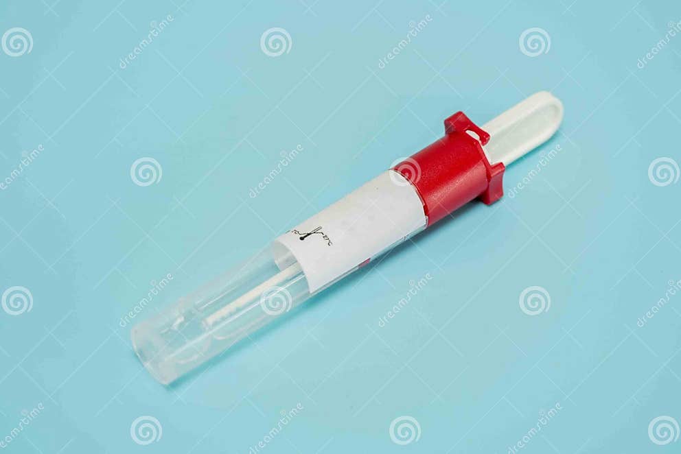 Test Tube for Taking Stool Samples. Stock Photo - Image of experiment ...