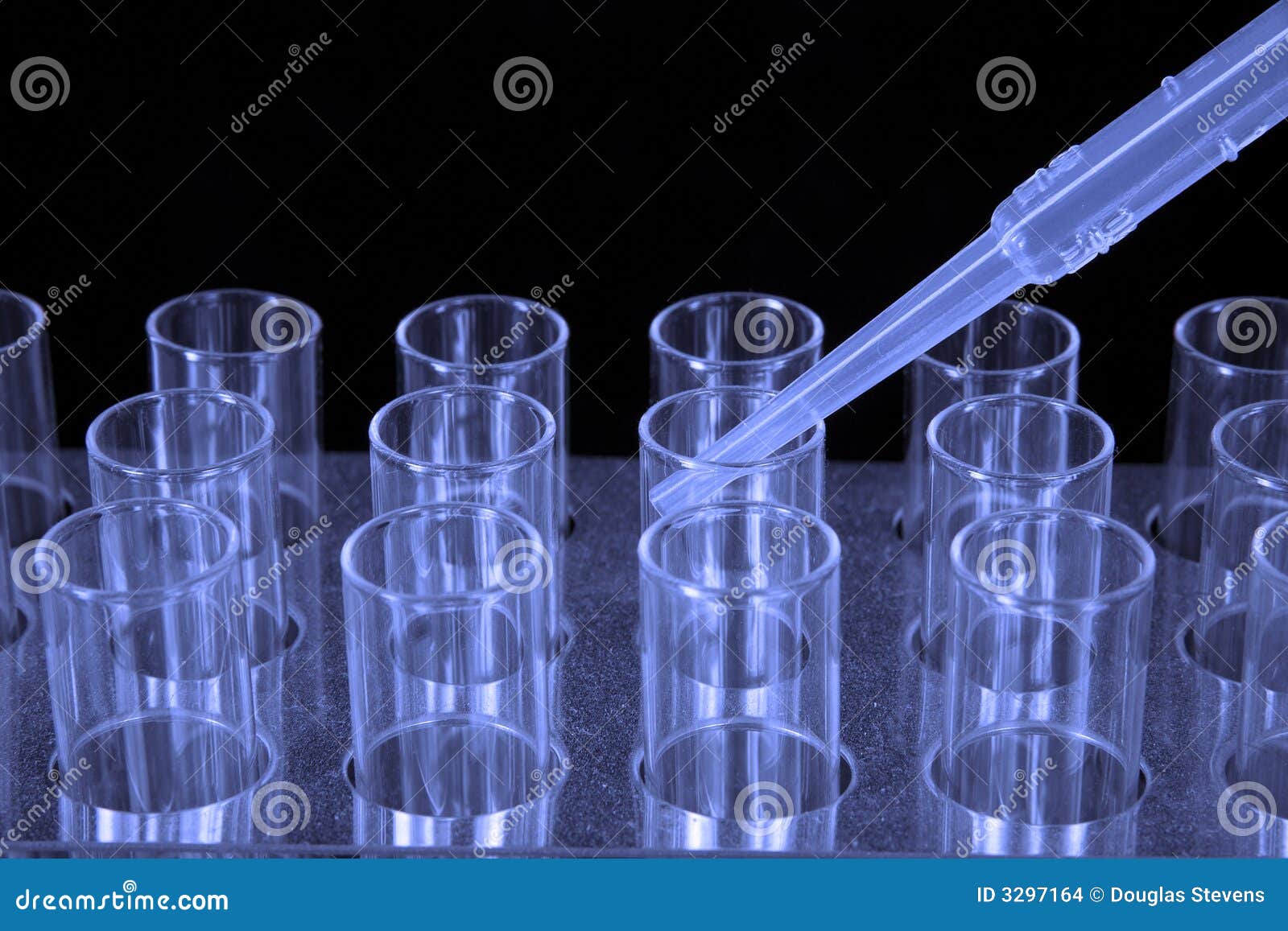 Test tubes blue stock photo. Image of laboratory, fluid - 3297164