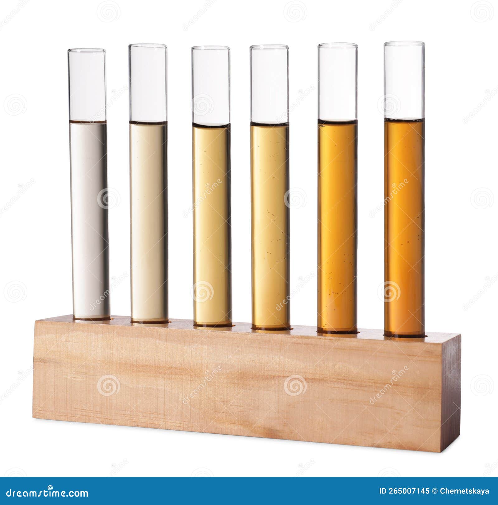 Test Tubes with Brown Liquid in Stand on White Background Stock Image ...