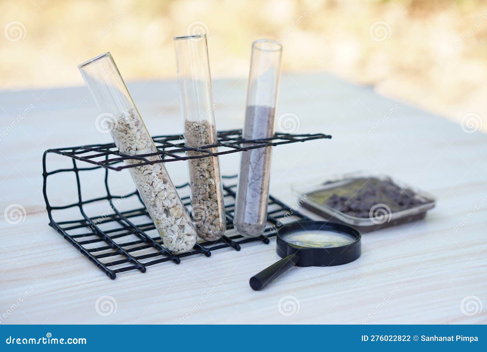 Test Tubes that Contain Sample Soil. Стоковое Фото - изображение ...