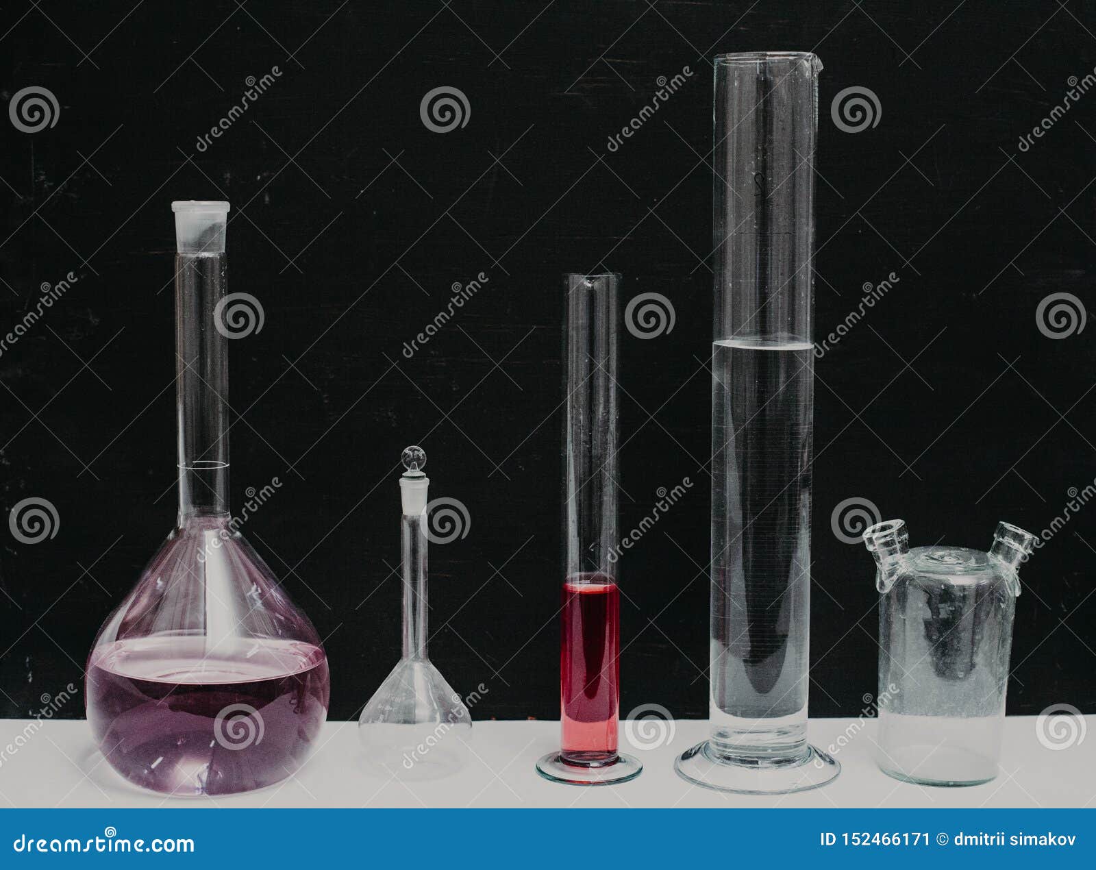 Test Tubes and Containers for Experiments in the Laboratory Stock Image ...