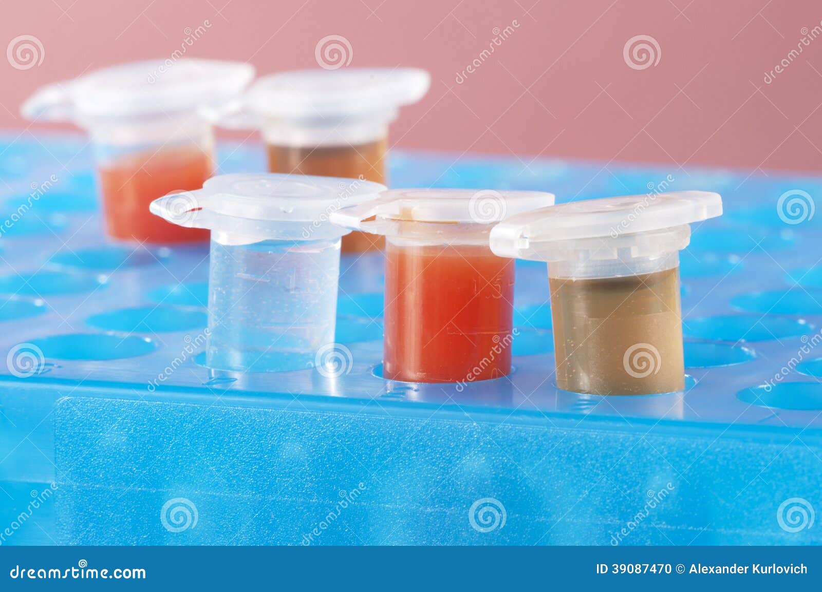Test Tubes with Different Colored Chemicals Stock Photo - Image of blue ...