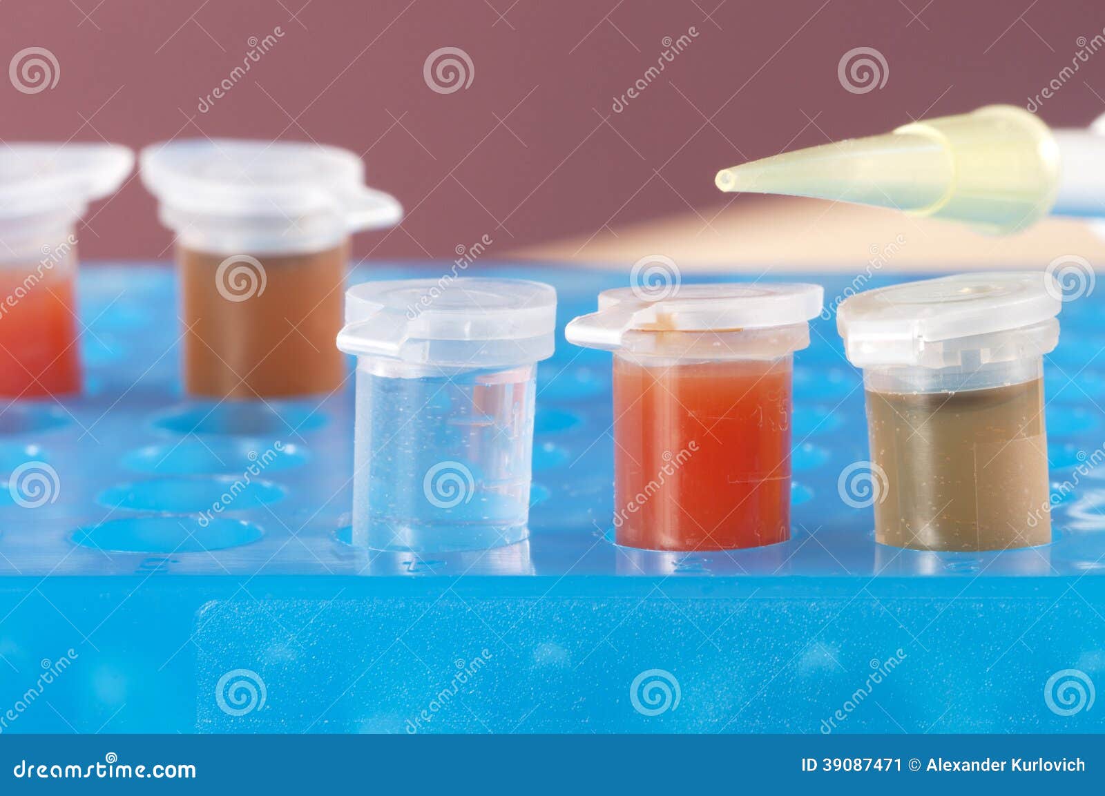 Test Tubes with Different Colored Chemicals Stock Image - Image of ...