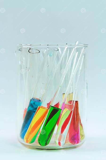 Test Tubes with Different Solutions Stock Image - Image of solutions ...