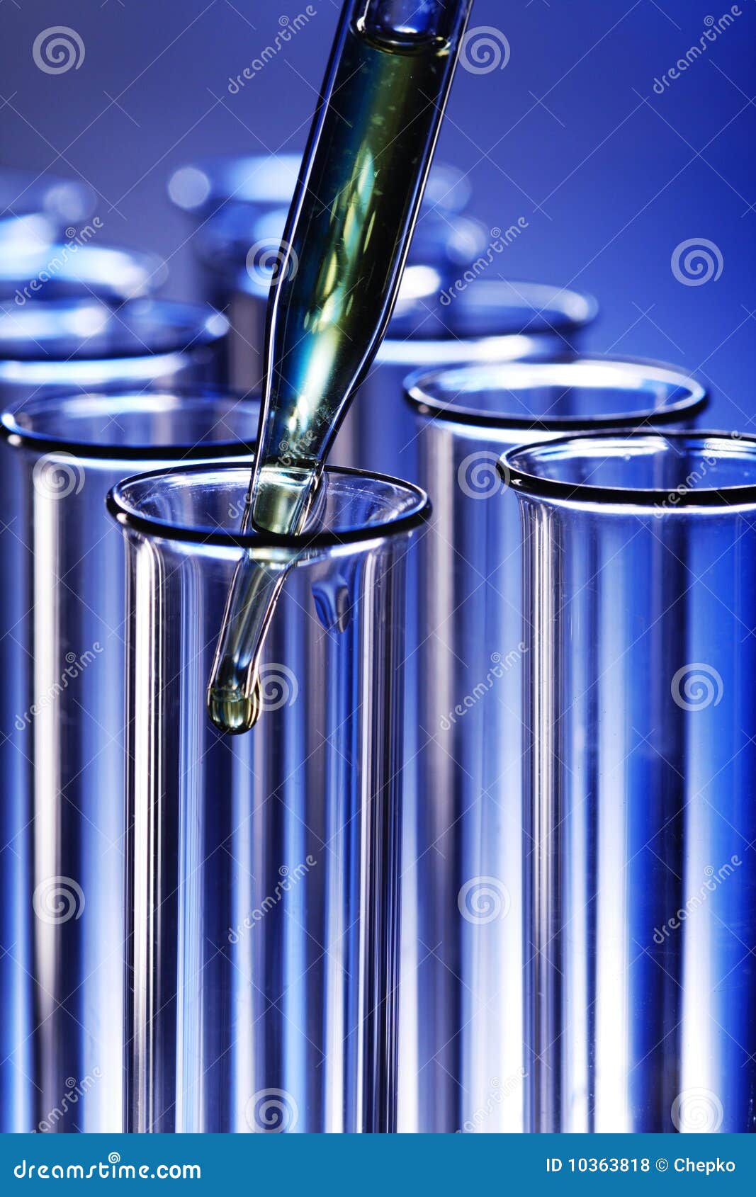Test tubes and dropper stock photo. Image of material - 10363818