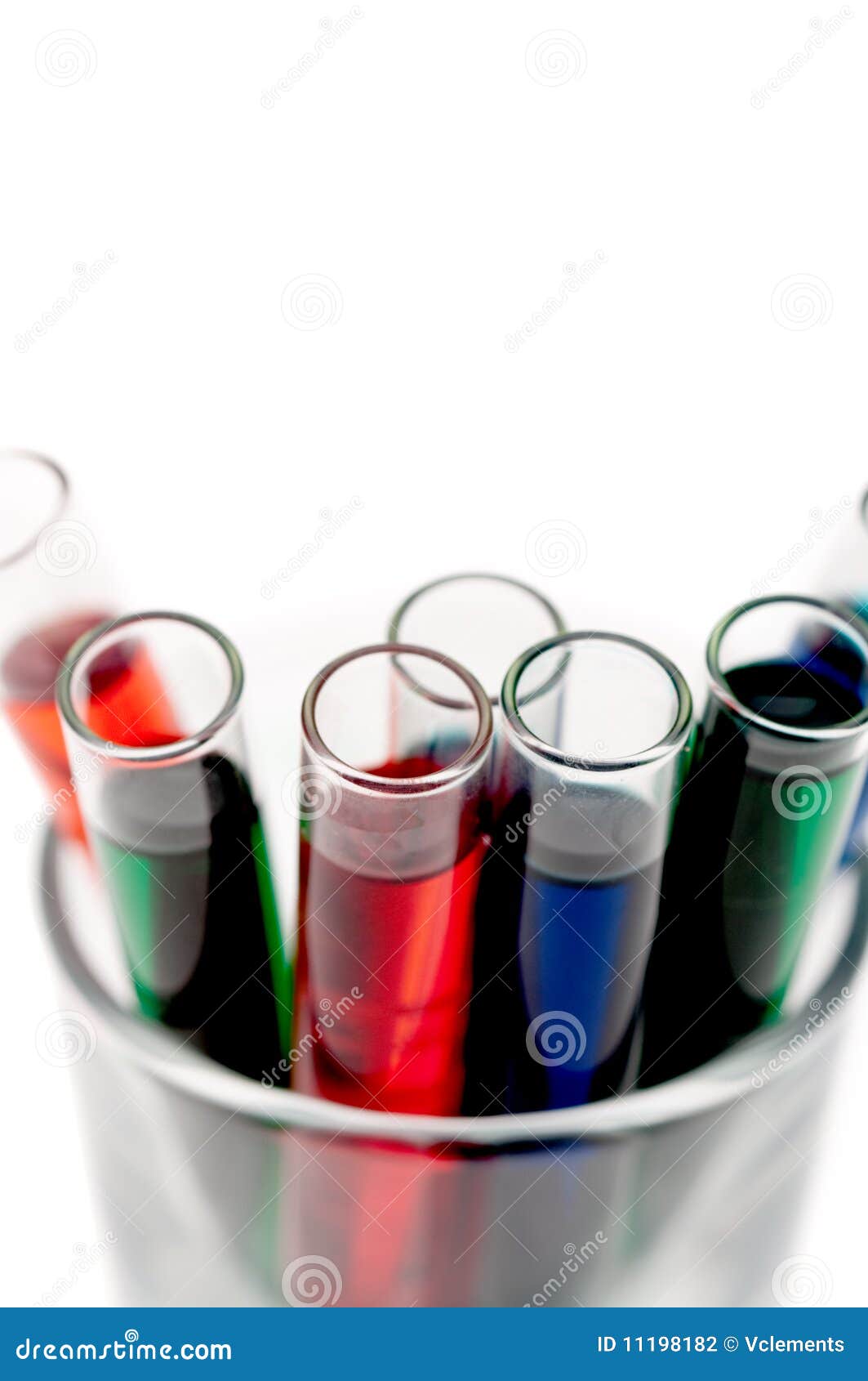 Test Tubes Filled with Different Color Stock Photo - Image of chemistry ...