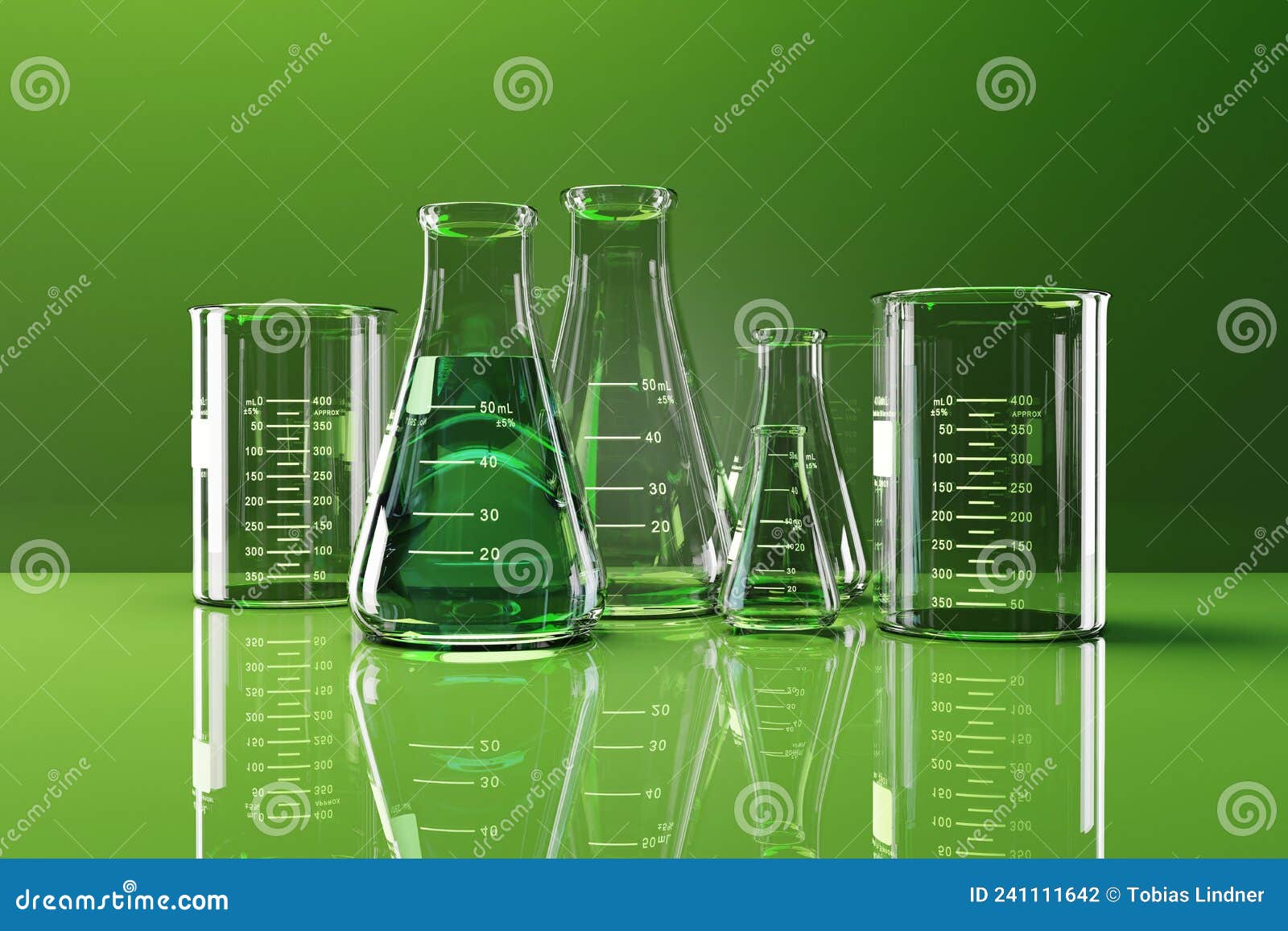 Test Tubes and Flasks in a Laboratory Environment, Cgi Render Imagetest ...