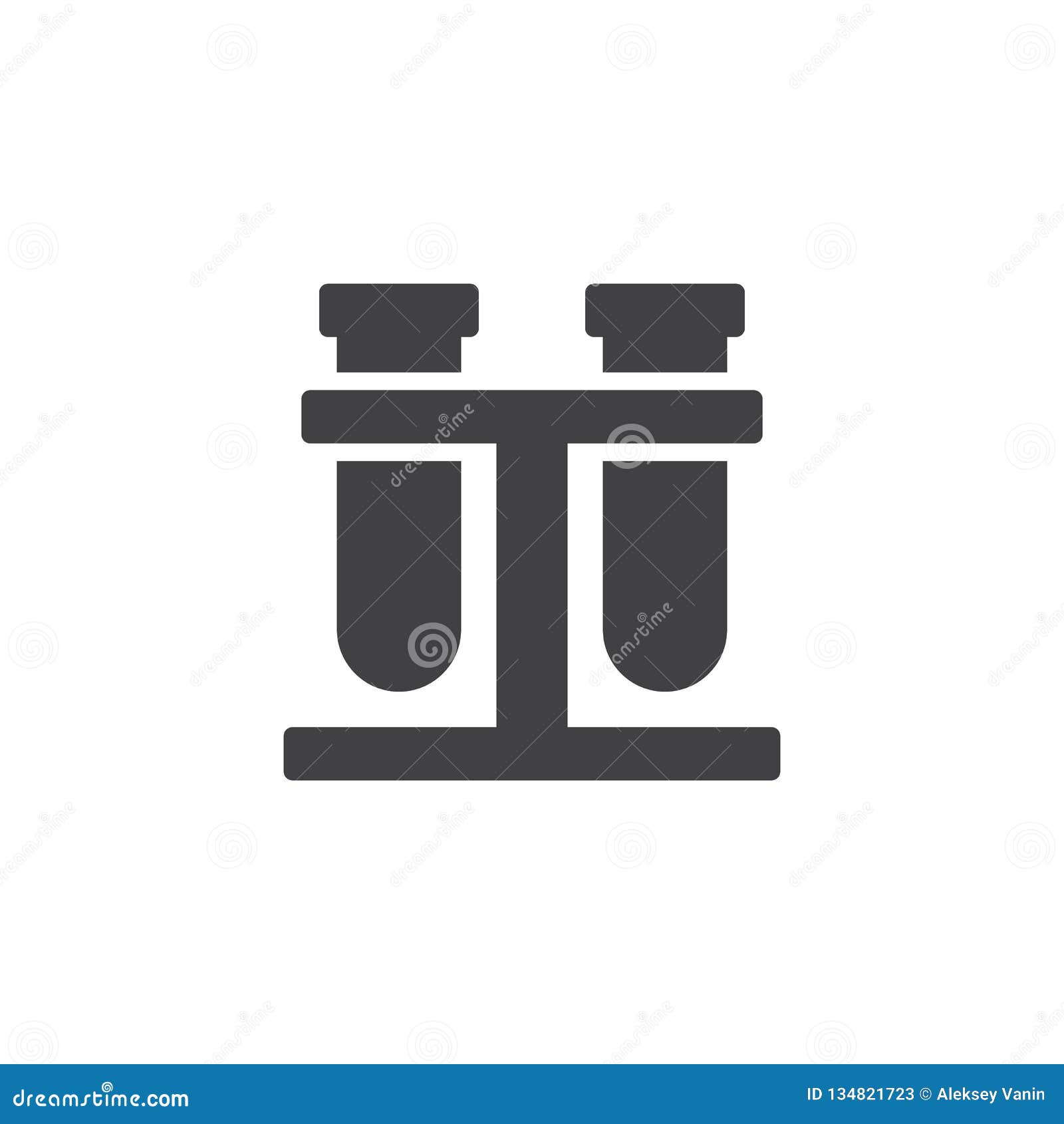 Test Tubes Holder Vector Icon Stock Vector - Illustration of knowledge ...