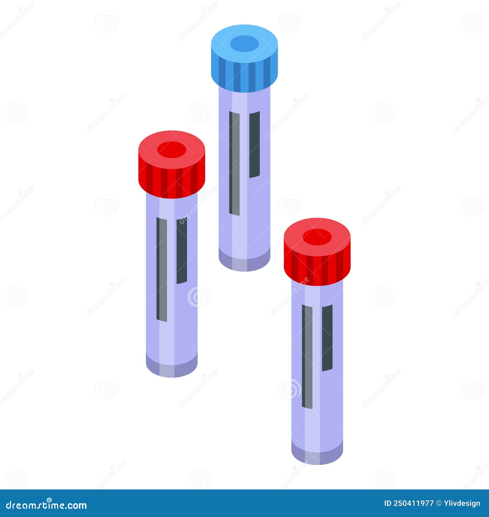 Test Tubes Icon Isometric Vector. Indicator Compare Stock Vector ...