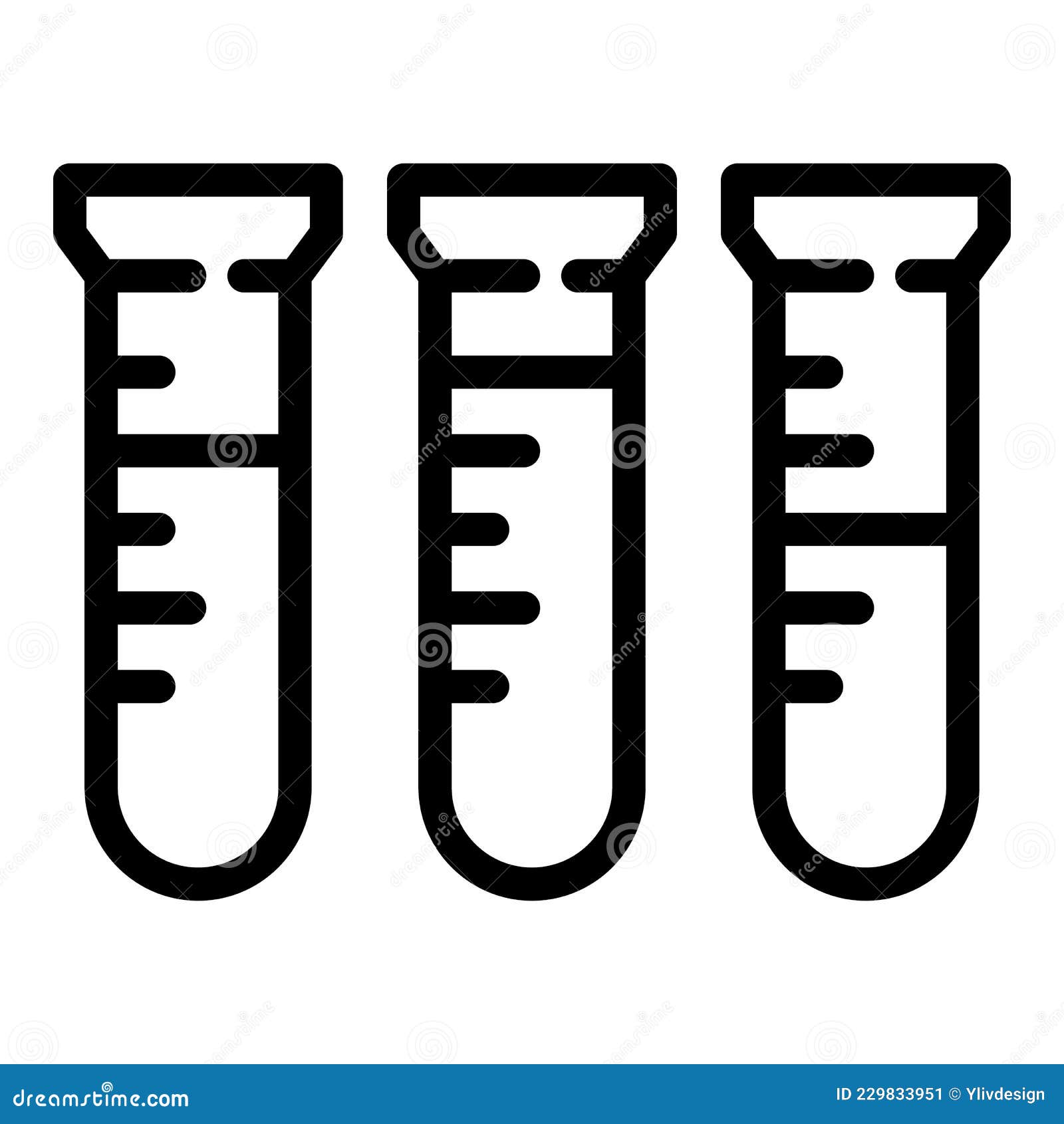 Test Tubes Icon Outline Vector. Science Lab Stock Vector - Illustration ...